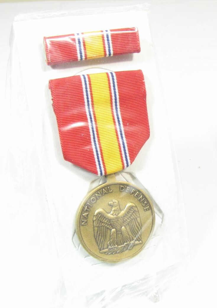 New NOS National Defense Service NDSM Full Size Medal & Ribbon Set dtd ...