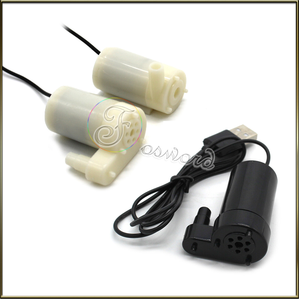 DC 3-4.5V Miniature Submersible Water Pump Fish Tank for Aquarium Pond ...