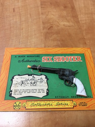 Vintage 1960’s Marx Miniature Toy Gun WITH Original Card Colt Six ...
