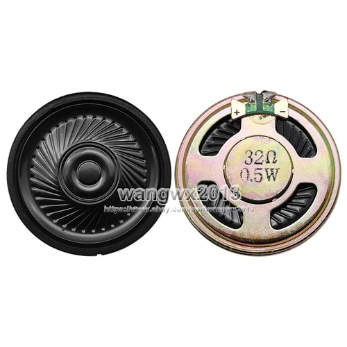 2x 40mm 32Ohm 0.5W Tweeter Audio Treble Speaker Stereo High-pitched ...