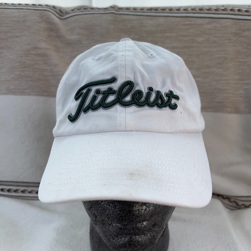 Michigan State Spartans Golf Hat Titleist White Green Script Adjustable ...
