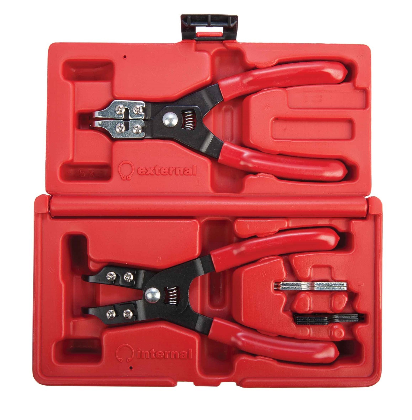 Trident Tools 6 Piece Circlip Pliers Internal & External Set in a Case ...