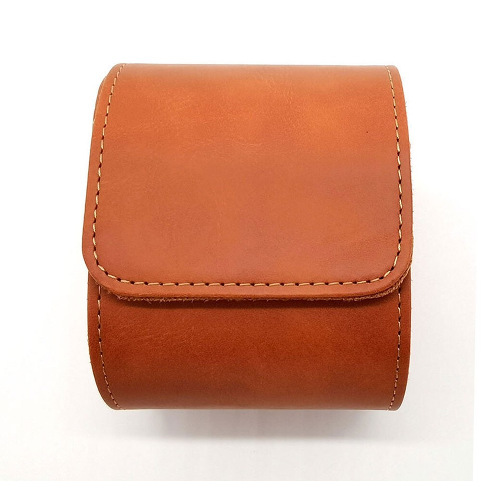 Single Watch Roll Travel Case Leather Watch Storage Organizer ...