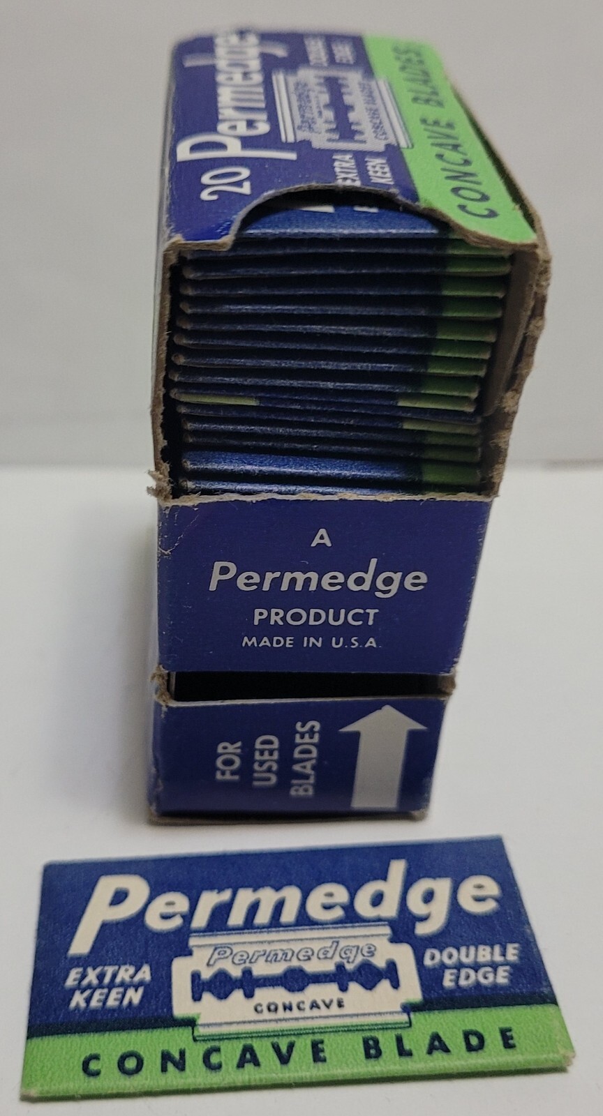 VINTAGE PERMEDGE CONCAVE RAZORS BOX OF 20 SAFETY RAZORS | eBay