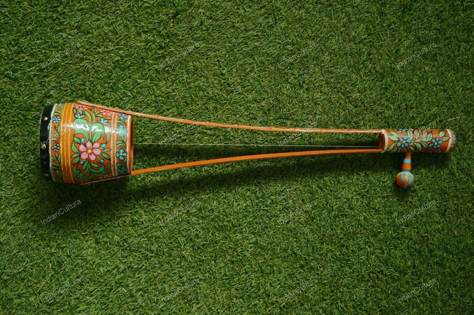 Hand Paint Indian String Musical Instrument Gopichand Ektara Gopi Chand ...