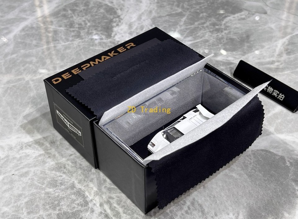 ZD Deepmaker 1:64 White Countach LP5000s Sports Model Diecast Resin Car ...