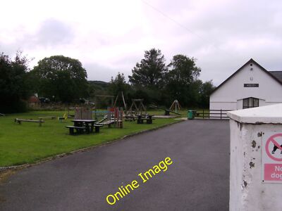 Photo 12x8 Boncath Community Hall Children's play area on grass at th ...