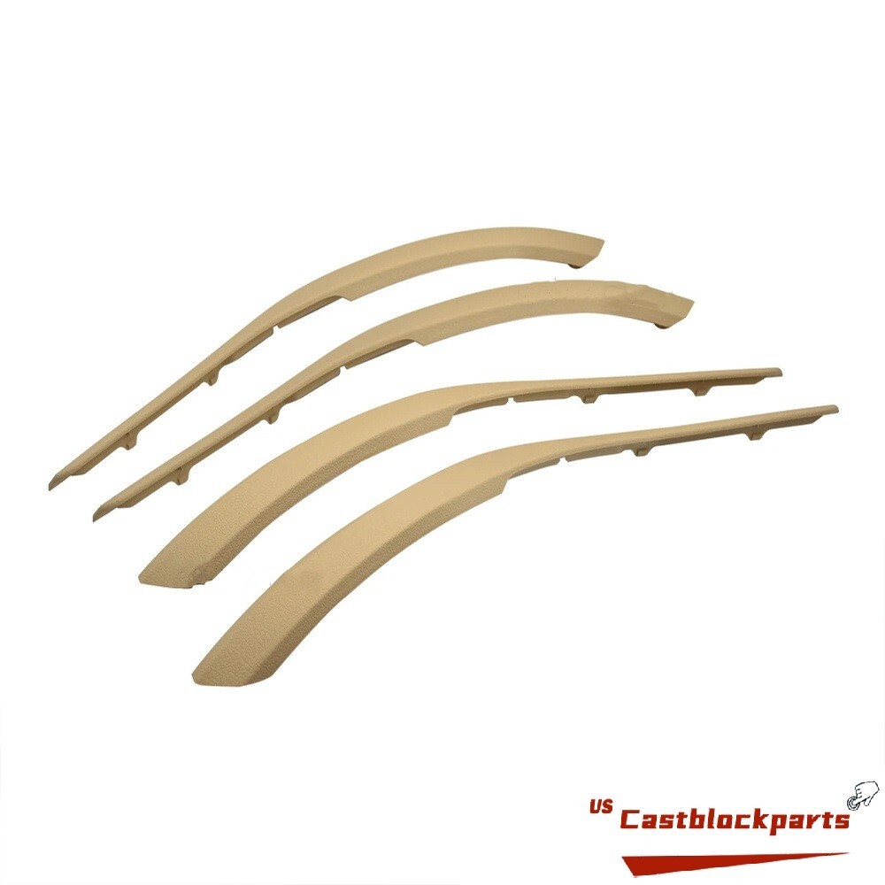 For 10-17 BMW X1 E84 Beige 4Pcs Car Inner Door Handle Trim Cover Set ...