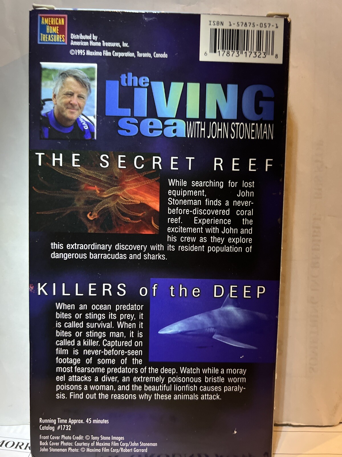 The Living Sea: The Secret Reef/Killers of the Deep (VHS, 1999) for ...