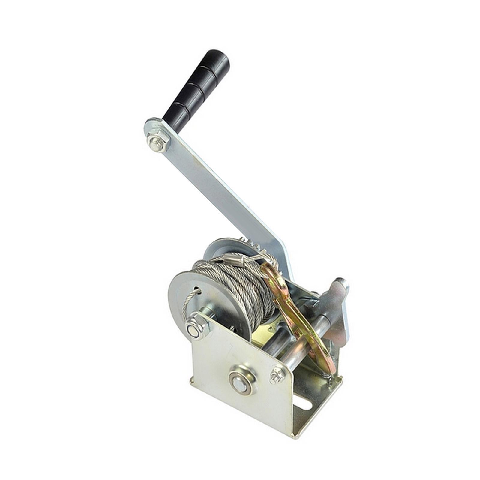 Manual Hand Winch 500lbs with Rope Attachments Easy Using Practical for ...