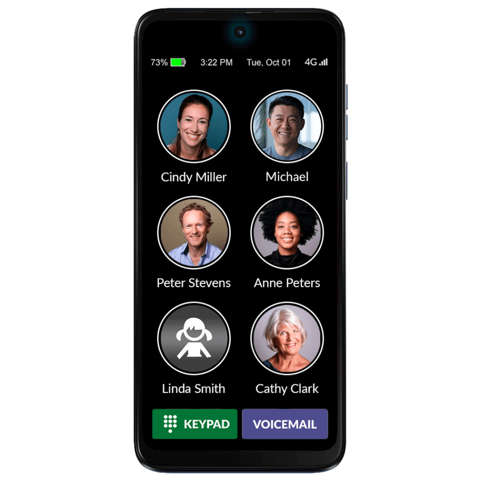 RAZ Memory Cell Phone for Seniors (Verizon, AT&T, T-Mobile network ...