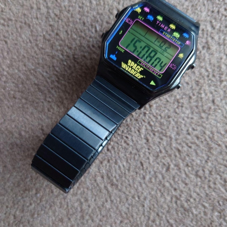 Timex T80 X SPACE INVADERS Digital Watch | eBay UK