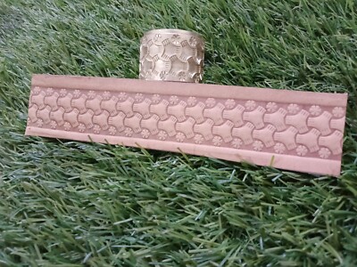 Solid Brass Leather Belt Embossing Roller Design K-32 Roller Dia 38 mm ...