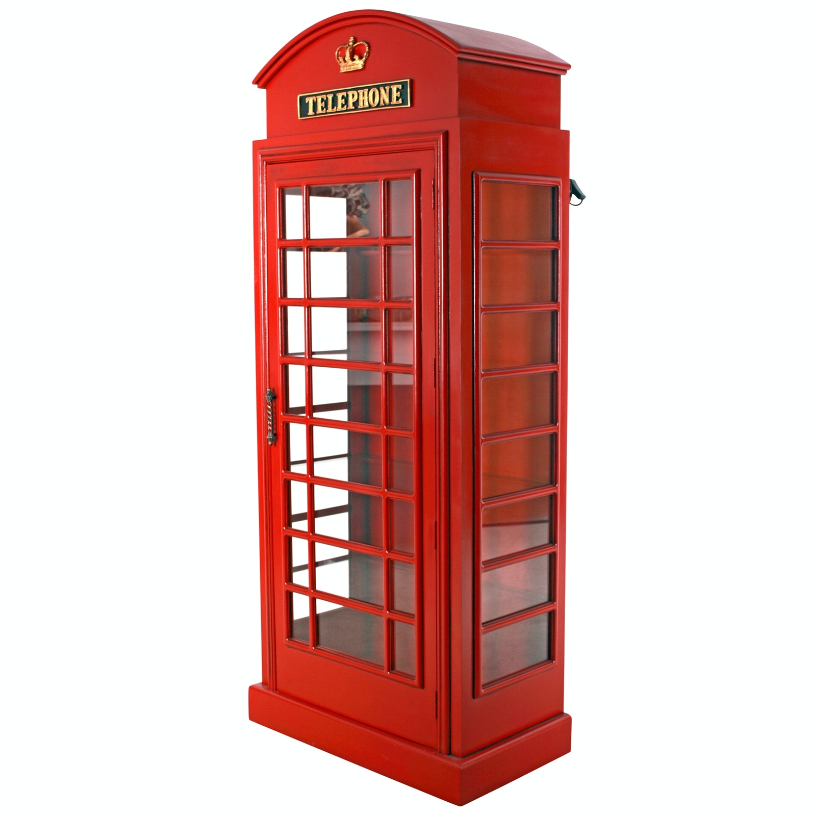Design Toscano British Telephone Booth Display Cabinet | eBay