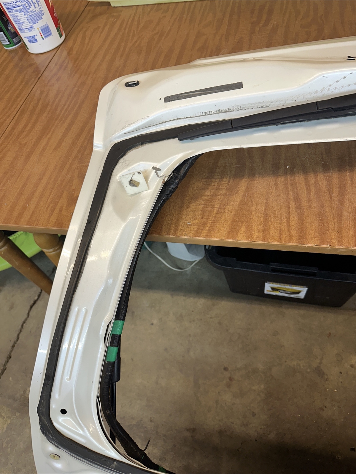 2011-2014 TOYOTA SIENNA LID/GATE ASSEMBLY WHITE MANUAL LIFT OEM W/BACK ...