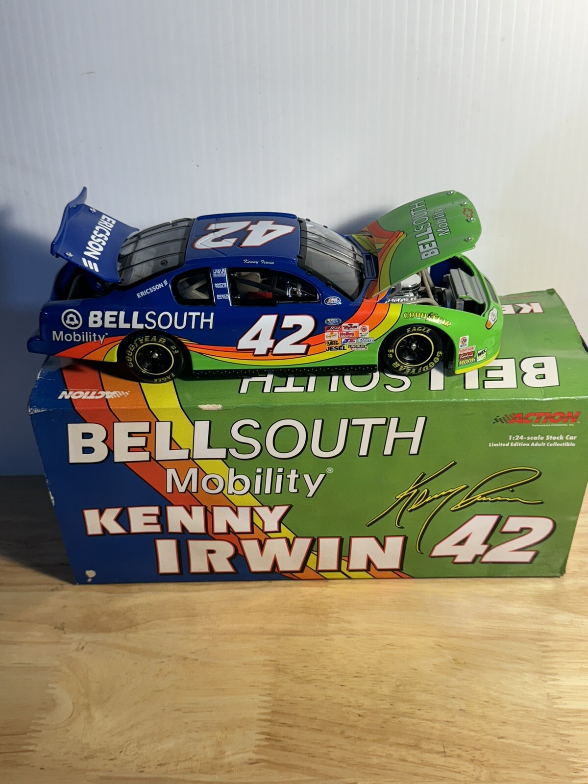 1/24 Nascar Diecast, Kenny Irwin #42, Bellsouth, 2000, Action, Monte ...
