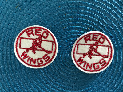 Lot Of Two VINTAGE DETROIT RED WINGS 2 inch NHL HOCKEY CREST PATCH | eBay