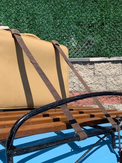 Genuine Leather Luggage Rack Straps Trunk rack straps for Vintage Cars ...