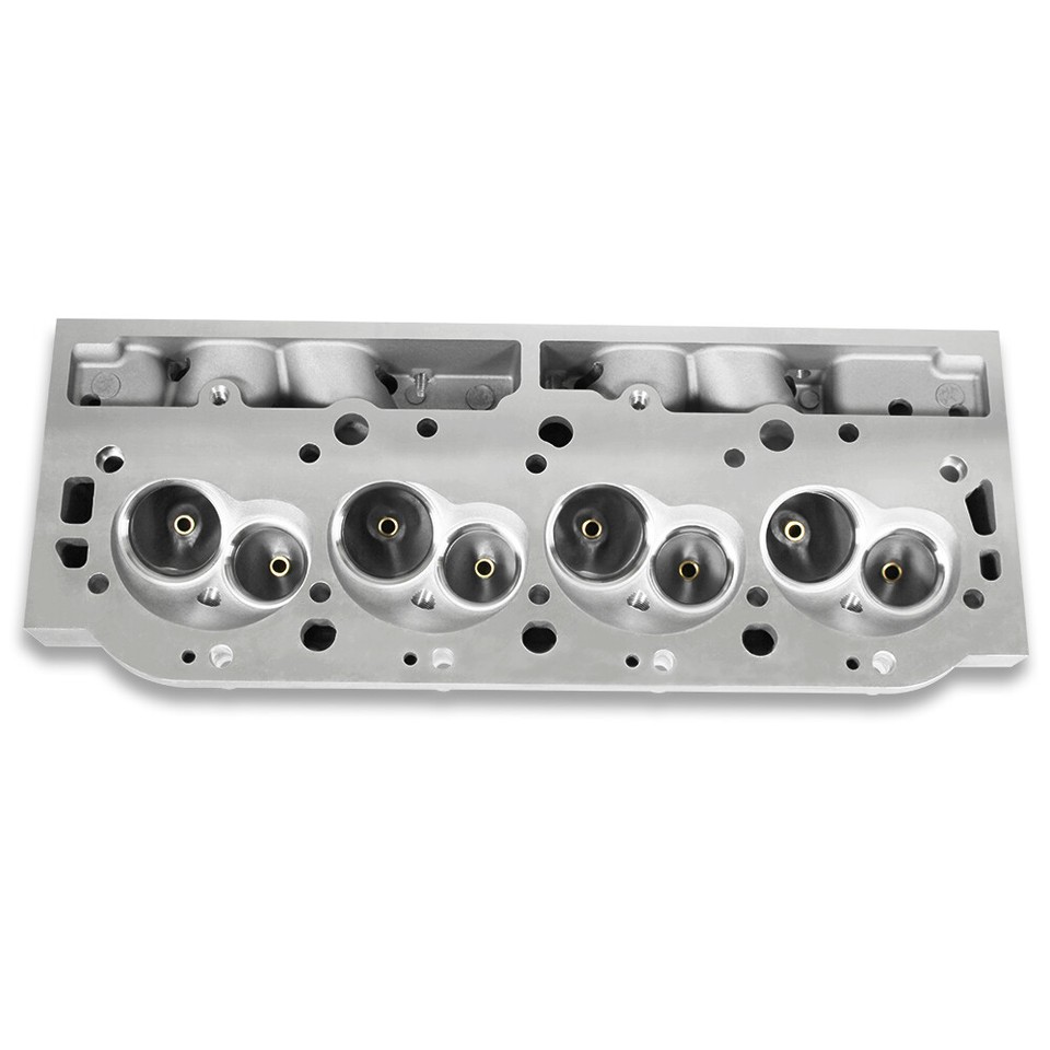For Chevy BBC 396 454 Rectangle Port Bare Aluminum Cylinder Heads 330cc ...