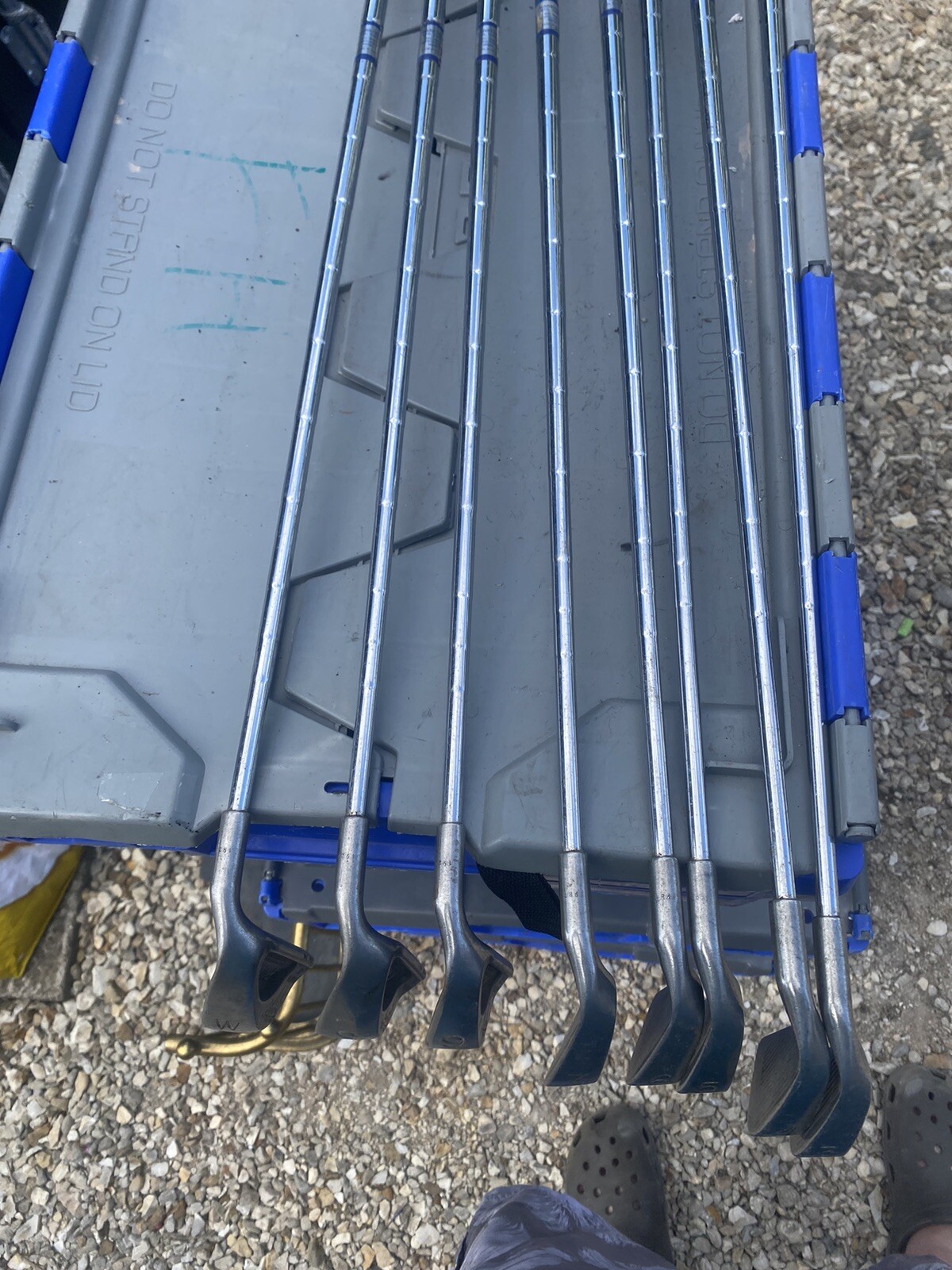 Ping Zing Karsten Blue Dot Iron Set Steel Shafts 3.4.5.6.7.9.S.W RH 8 ...