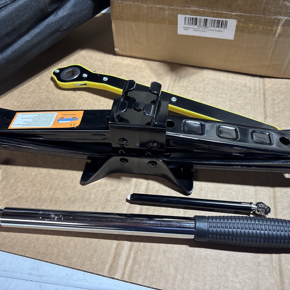 Car Jack Kit Scissor Jack For Car 3 Ton (6,600 lbs) Tire Jack Tool Kit ...