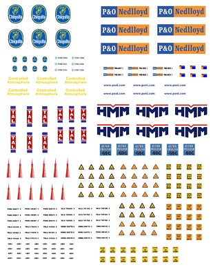 HO Scale Container Decals. " Mixed Containers " | eBay