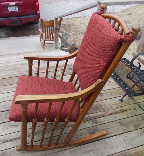 Mid Century Oak Virginia House Rocker / Rocking Chair (R93) | eBay