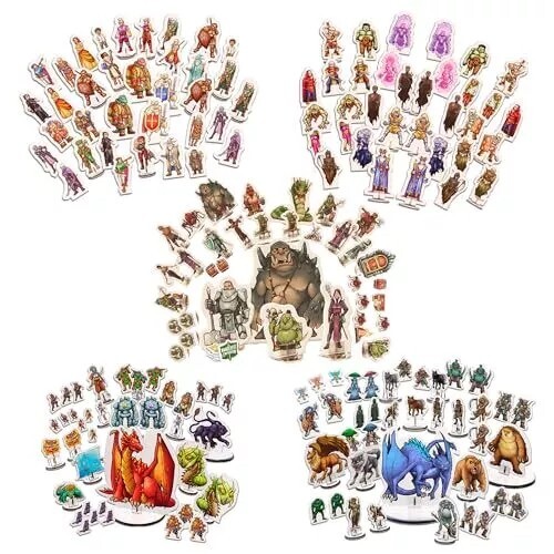 NEW Hard Flat DND Miniatures with Bases | Dungeons and Dragons, DM ...