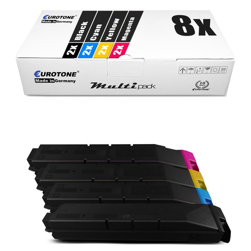 8x Eurotone Eco Toner Sostituita Kyocera TK-8305C TK-8305K TK-8305M ...