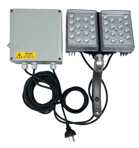 RAYTEC White Light Dual Panel LED Illuminator UBA-48-120H-80V 110-240V ...