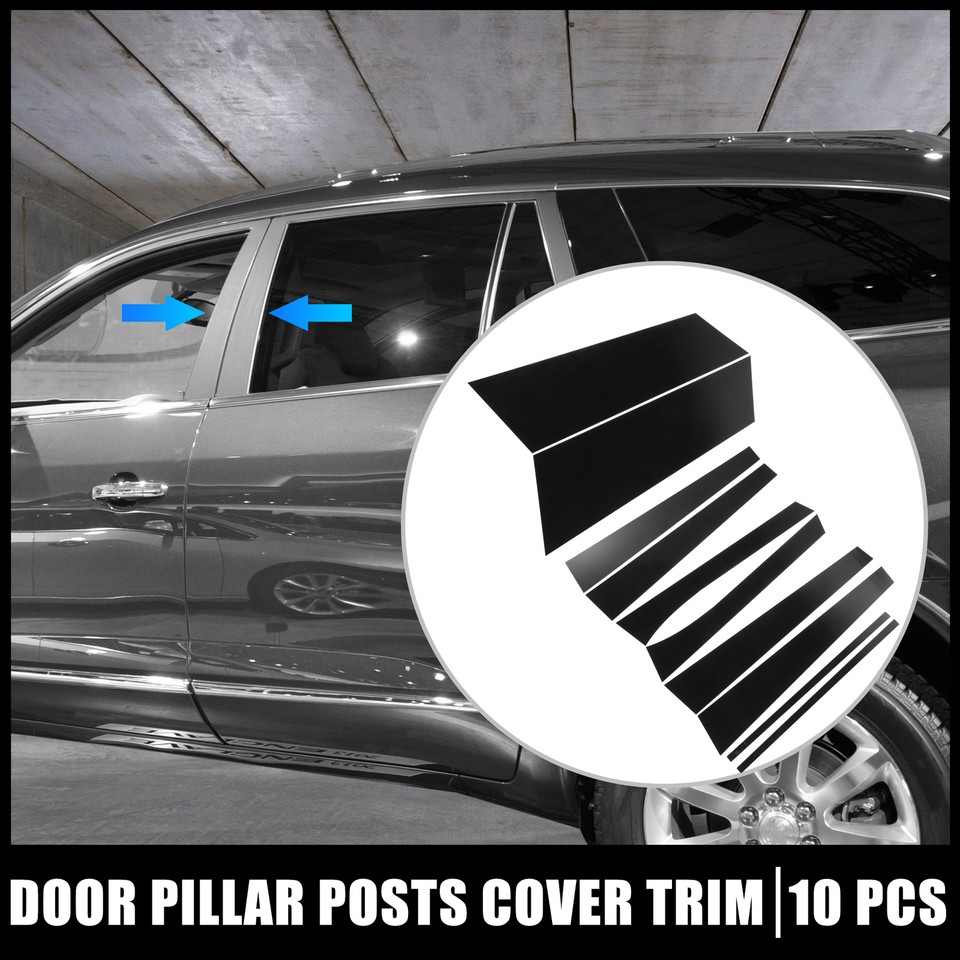10 Pcs Door Cover Panel Trim Pillar Posts Stickers for Buick Enclave ...