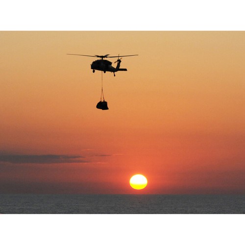 Military USA Navy MH-60S Seahawk Helicopter Photo Canvas Wall Art Print ...