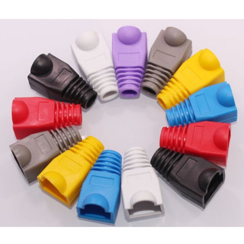 50X RJ45 Ethernet Network LAN Cable Lead Plug End Connector Cover ...