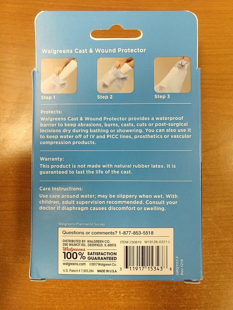 Walgreens Reusable Waterproof Cast & Wound Protector 1 EA for sale ...