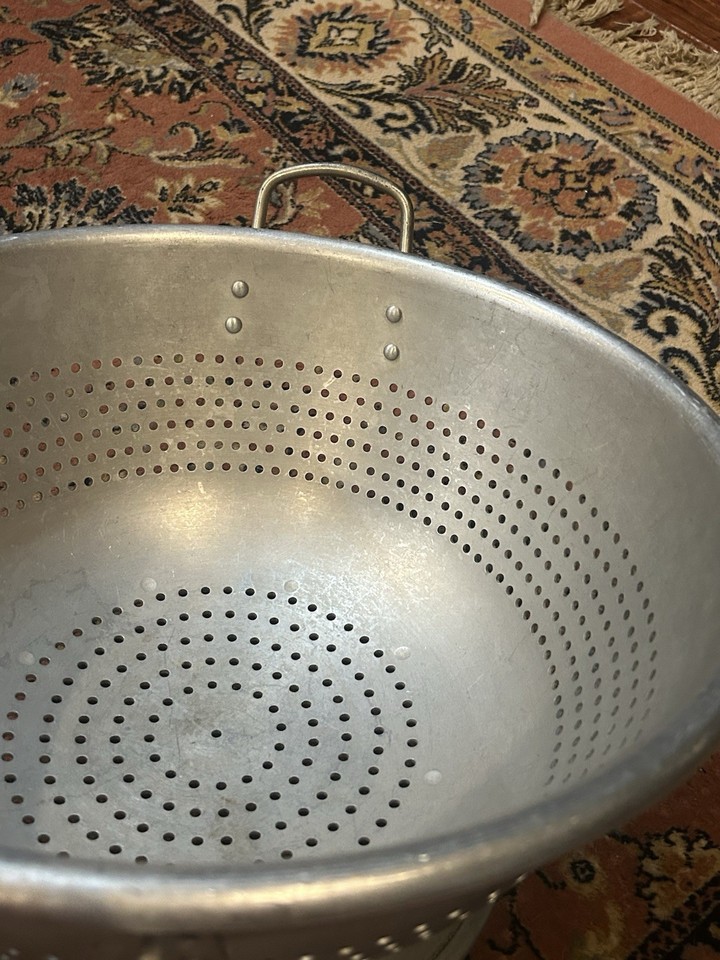 Extra Large "Wear-Ever" Colander/Strainer Aluminum 19” Wide Including ...
