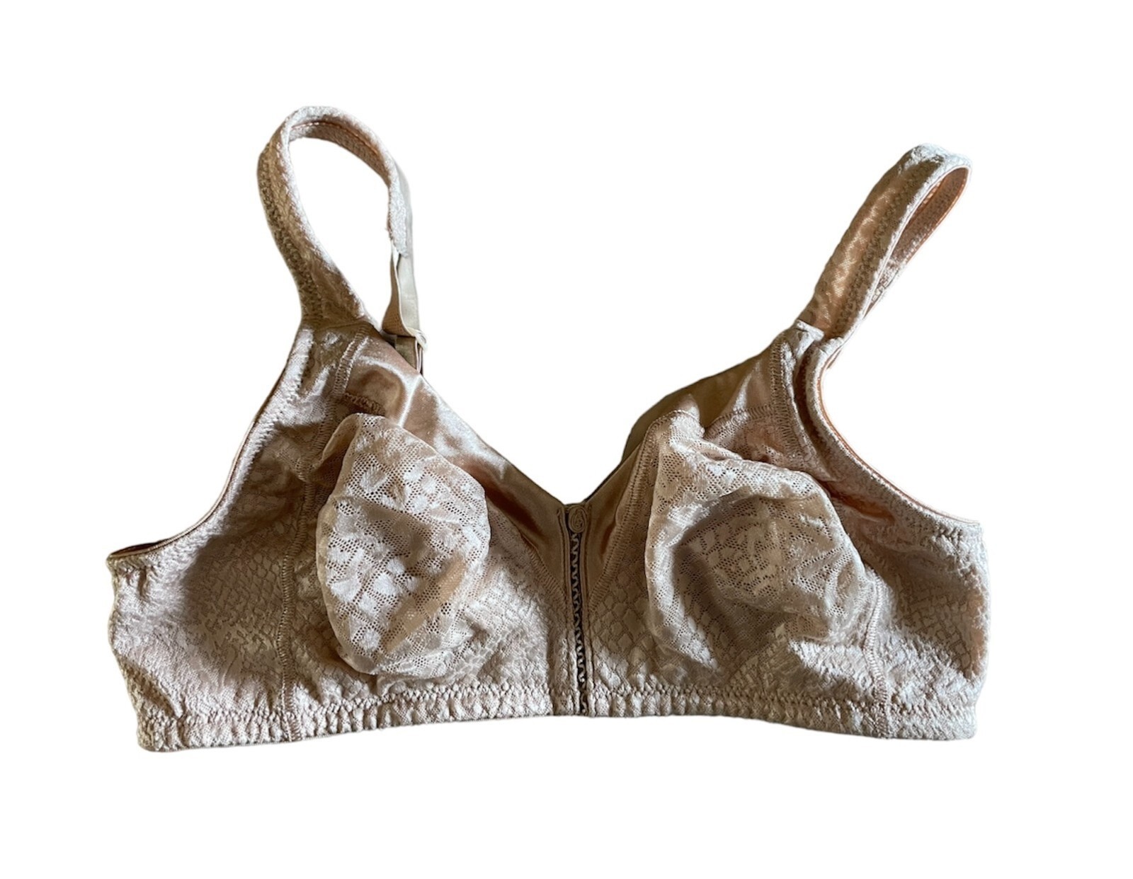 Bali 3335 Double Support Spa Back Closure Wirefree Bra 34C Beige NWT | eBay