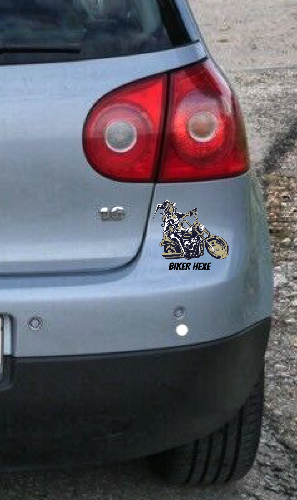 Motorrad Biker Hexe Autoaufkleber/Wandtattoo -Tuning-Bike-Biker-Sticker ...