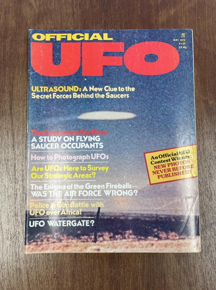 Official UFO Magazine May 1976 Ultrasound | eBay
