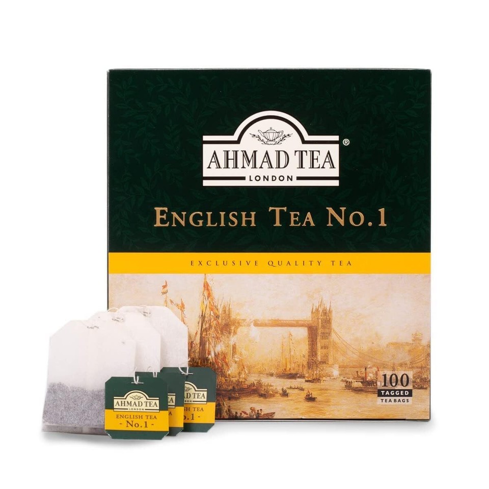 Ahmad Tea Black Tea, English Tea No.1 Teabags, 100 ct - Caffeinated ...