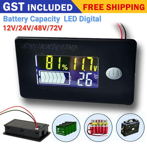 DC 72V LED Digital Monitor Volt Meter Display Battery Gauge Voltage ...