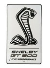 Black GT500 Shelby Ford Performance Steel Sign 20" x 12" | eBay