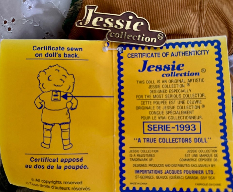 Vtg 1993 24” Jessie Collection Babydoll - Perfect companion for any ...