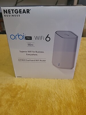 NETGEAR SXR30 Orbi Pro Wi-Fi 6 Mini AX1800 Dual-Band Wi-Fi Router 2 ...