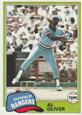 FREE SHIPPING-NRMINT-1981 Topps #70 Al Oliver Texas Rangers Baseball ...