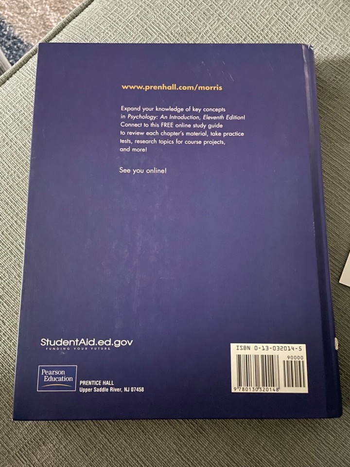 college textbooks book psychology 9780130320148 | eBay