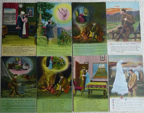 8 x Bamforth`s World War I postcards with verses | eBay UK