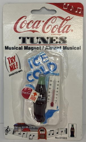 Coca-Cola Tunes Musical Magnet Bottle Ice Cold #51503 Vintage 1997 ...