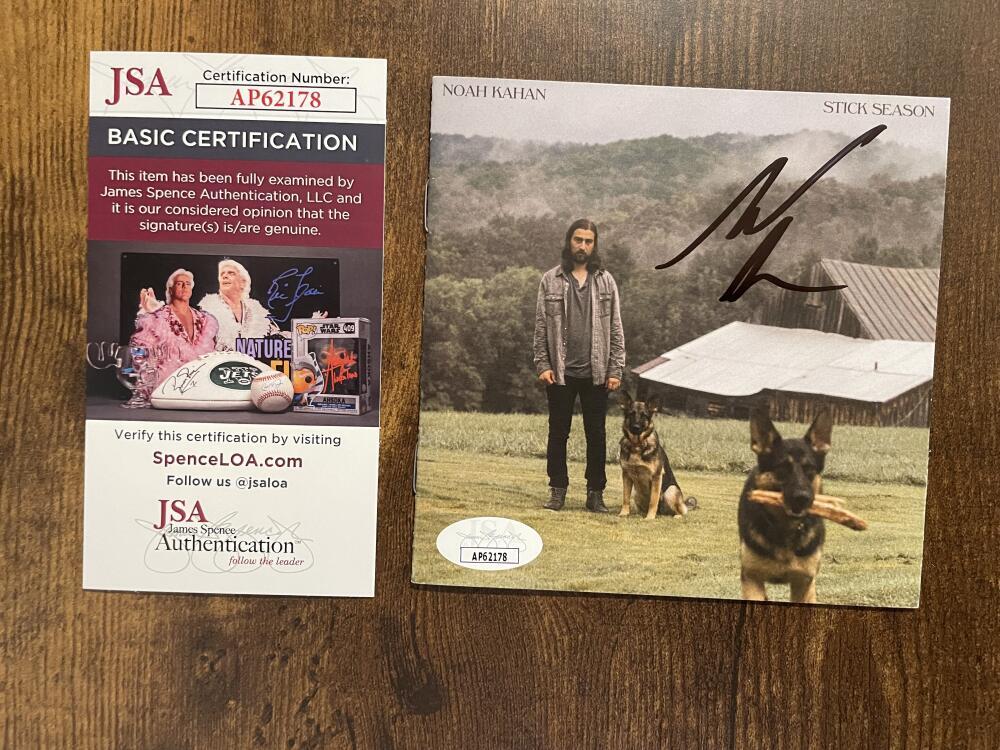 Noah Kahan Signed Autograph Stick Season Framed CD Display - Ready to ...