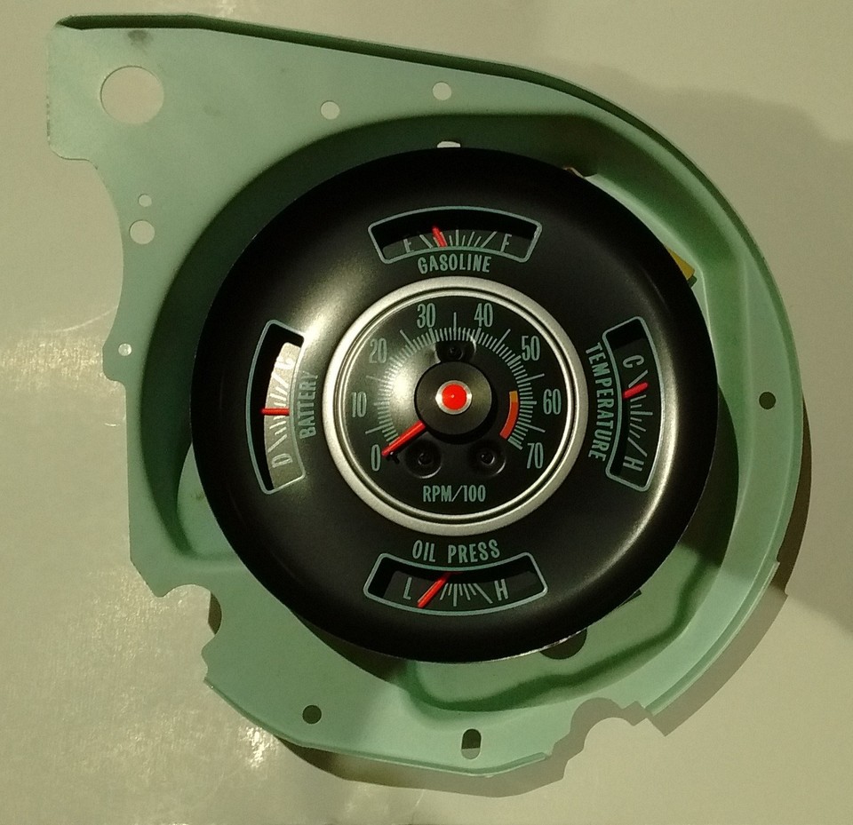 factory tachometer & dash gauge 69 Chevy chevelle el camino 6000 rpm ...