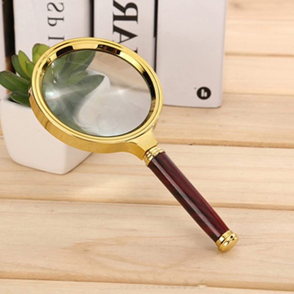60mm Handheld Magnifying Glass 15x Magnifier Loupe Reading Jewelry Aid ...